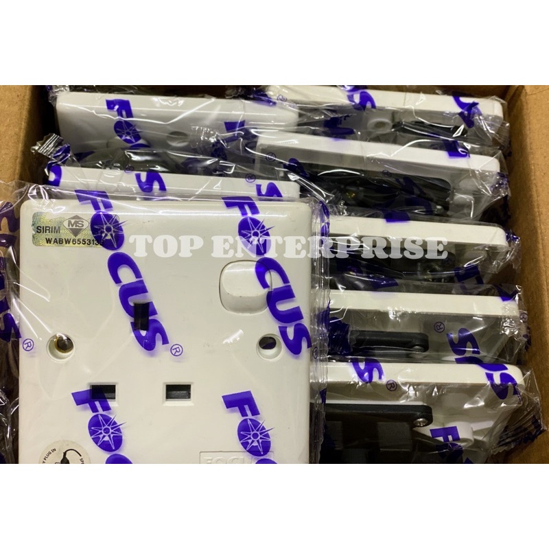 FOCUS 13A Wall Socket with Switch (SIRIM)/ 电源插座 | Shopee Malaysia