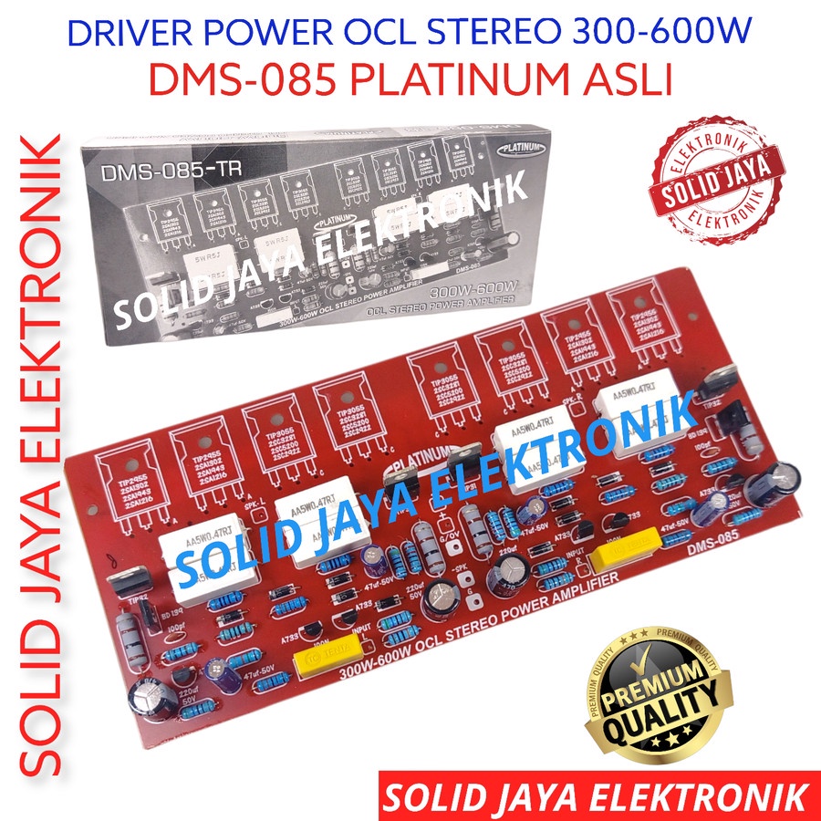 Kit DRIVER POWER OCL AMPLIFIER STEREO DMS-085 300W - 600W Without TR ...