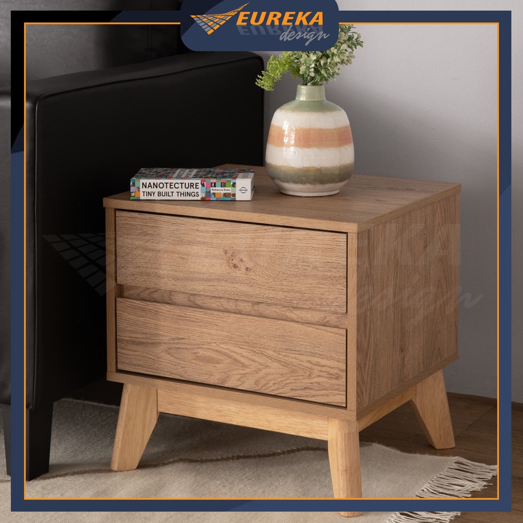[INSTALLATION SERVICE] 1.5ft Side Table Hall Drawer Modern Wood / Meja ...