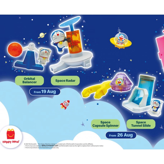McDonald's Happy Meal Toys Doraemon 2021 【SPACE RADAR】 | Shopee Malaysia