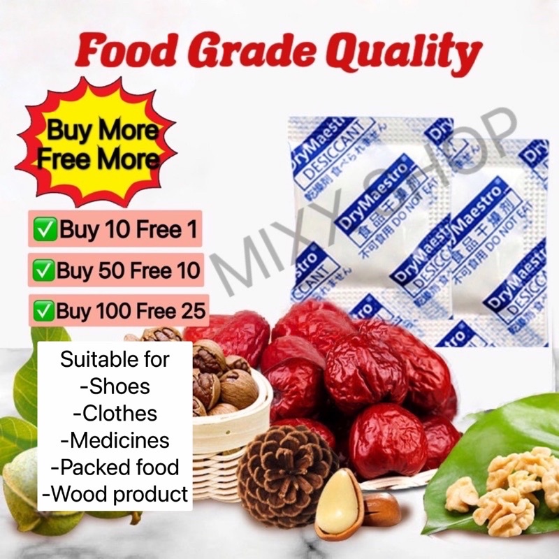 Opp Silica Gel Absorb Moisture Food Grade Silica Gel Desiccant Penyerap ...
