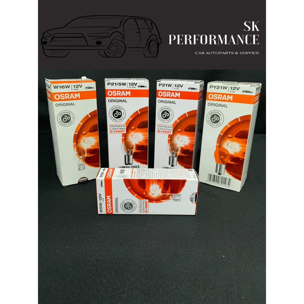OSRAM Bulb/Mentol 12v W16W 921/T15 3rd Brake bulb (100% ORIGINAL) 2pcs Toyota/Honda/Nissan ...