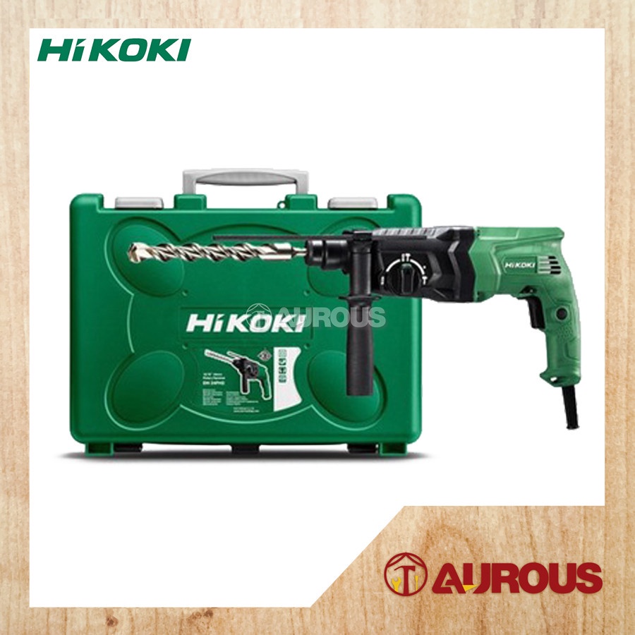 HIKOKI 3 IN 1 ROTARY HAMMER DH24PH2 24MM C/W DRILL BIT SET ( INCLUDED ACCESORIES 5 DRILL BIT ...