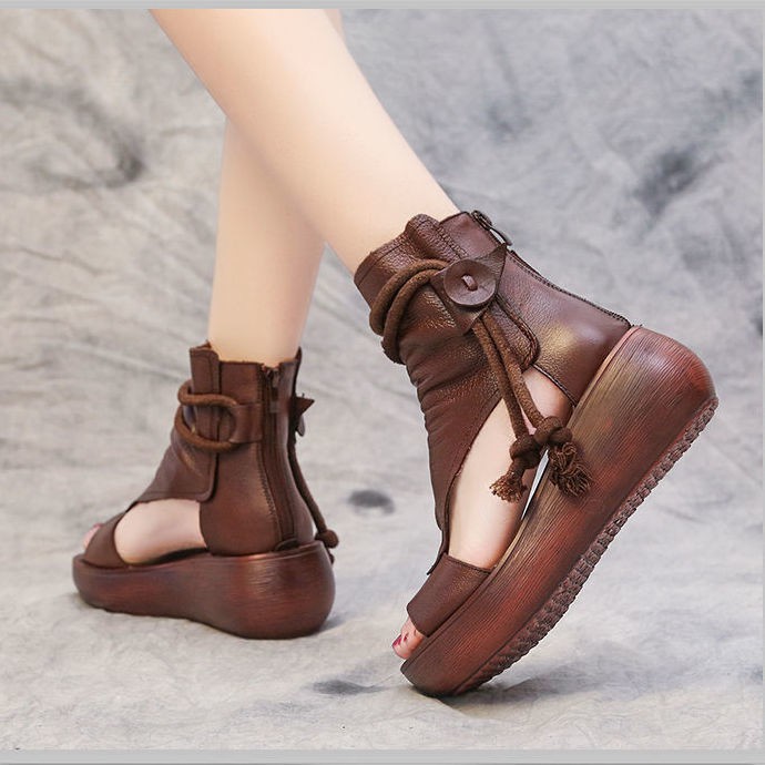 Women's high top Roman shoes, women's summer fashion 2021 new high ...