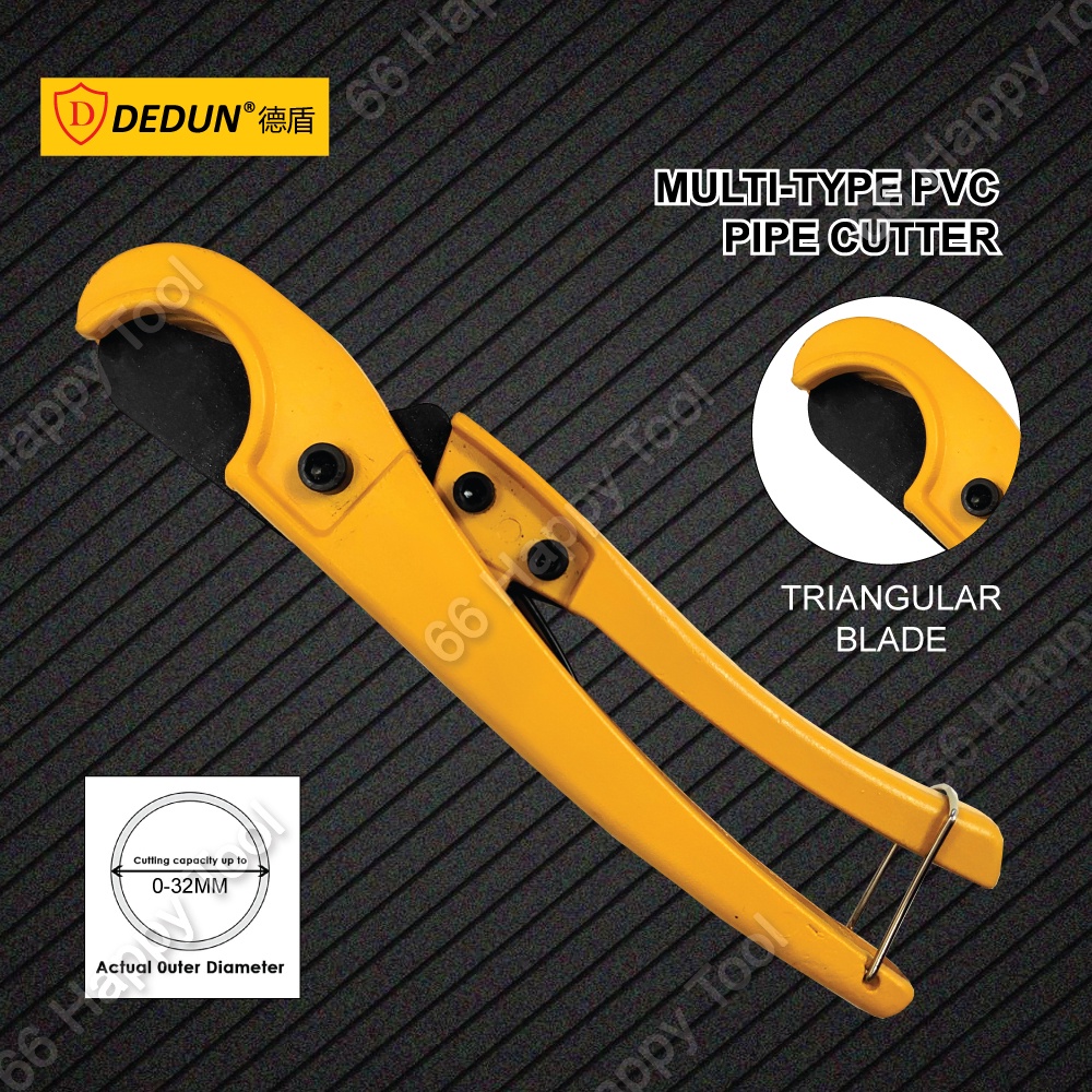 DEDUN 0-32mm PVC Pipe Cutter Plumbing Tool Multi-type Tube Hose Plier ...