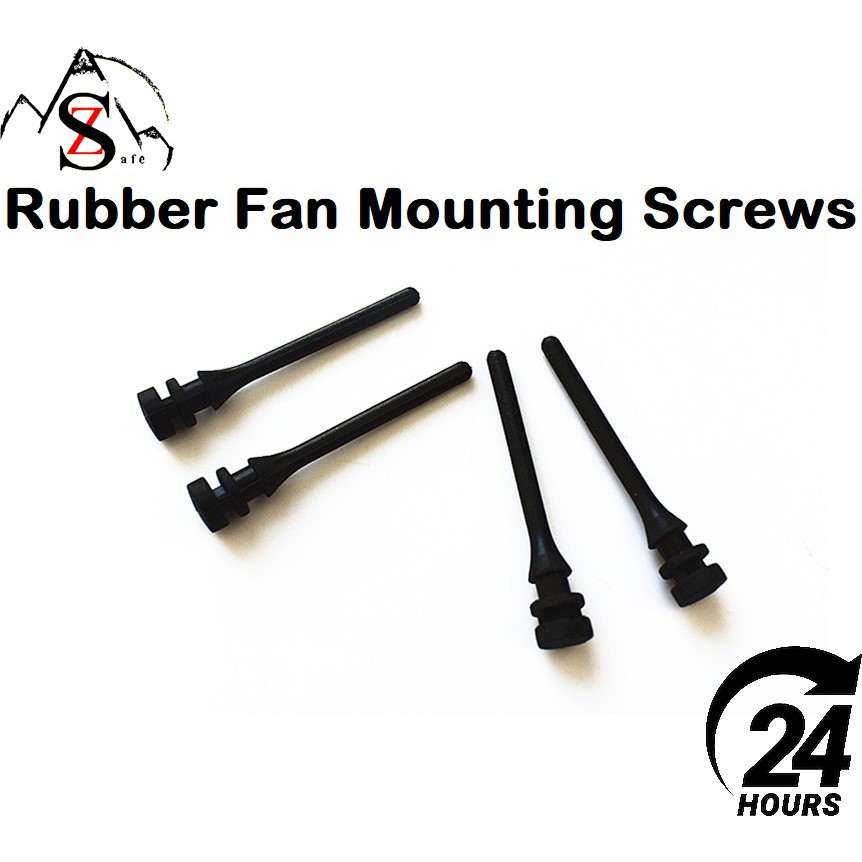 4PCS Rubber PC Case Cooling Fan Mounting Screws Computer Noise ...