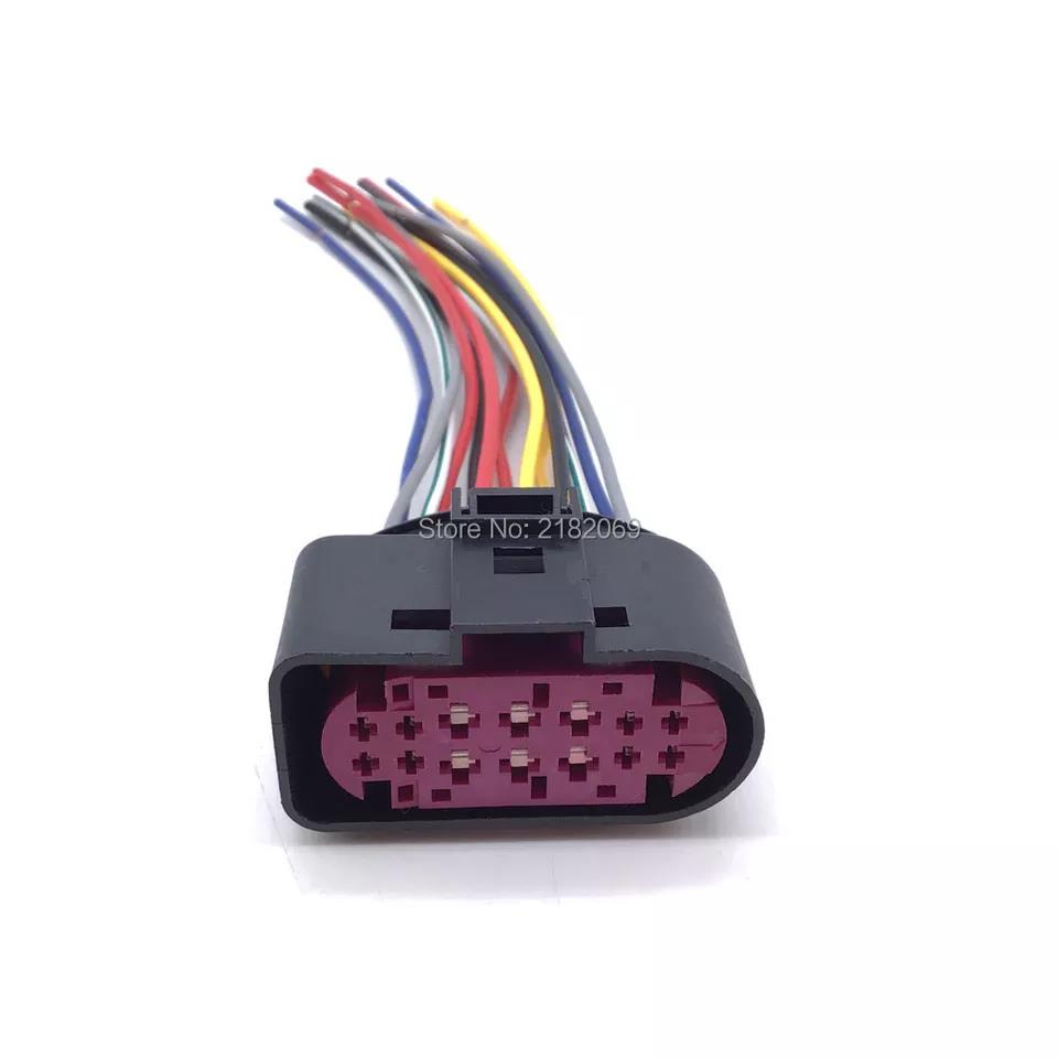 14 Pin Headlight Xenon Lamp Plug Connector For VolksWagen Golf MK6 Jett ...