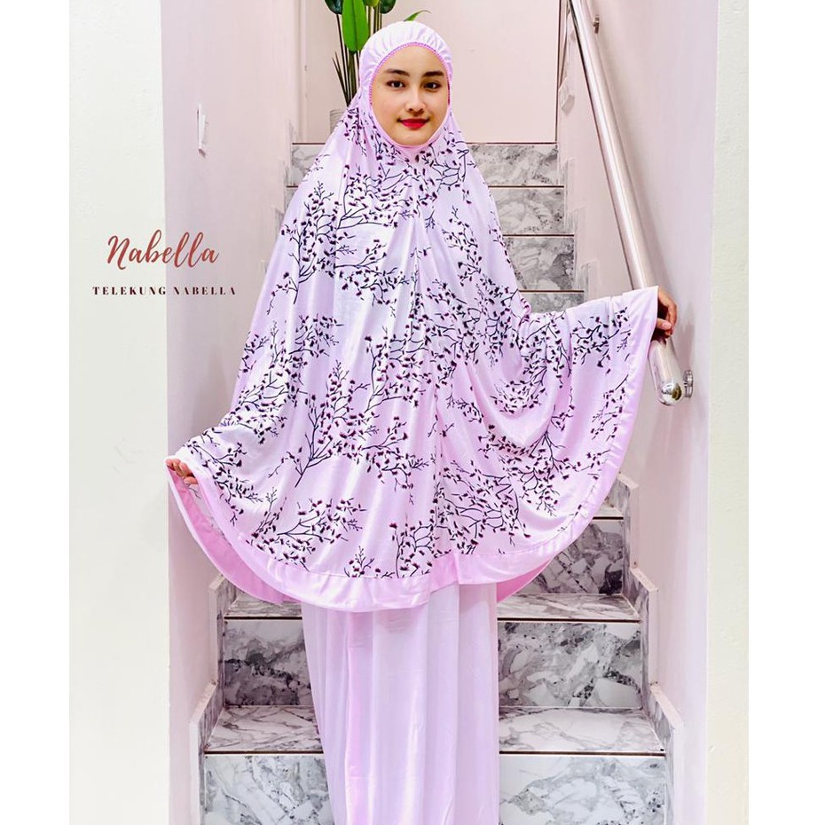 Nabella Telekung Bunga Sakura | Telekung Flora Sakura| Telekung Solat ...