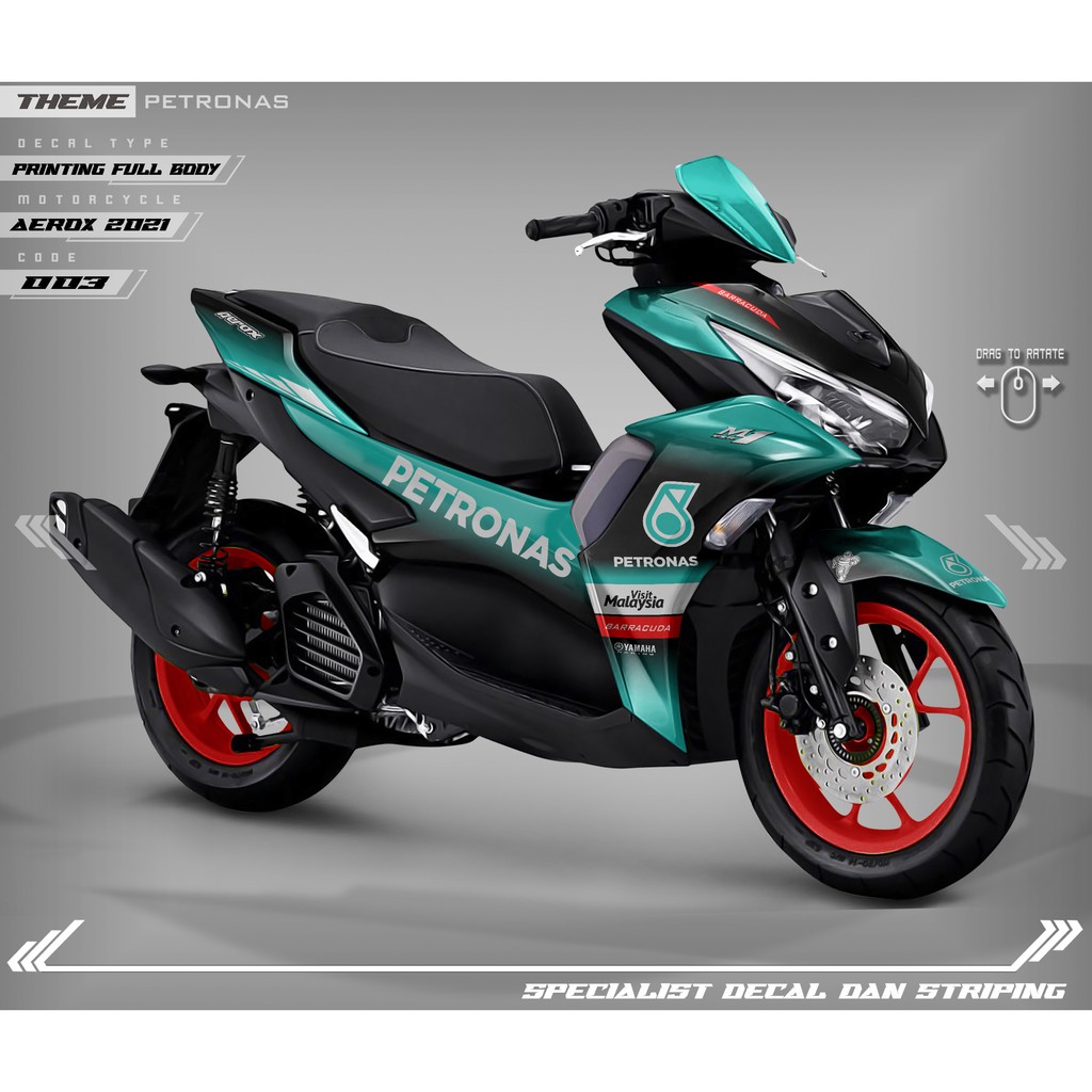 Decal Sticker All NEW Aerox 2021 Connected Decal Sticker Aerox NEW ...