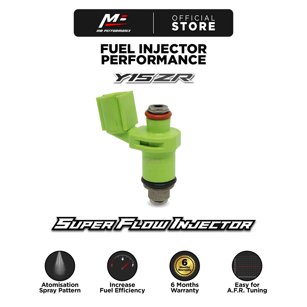 MB Performance Fuel Injector 180CC Y15ZR V1 / FZ150i V3 10 HOLES ...