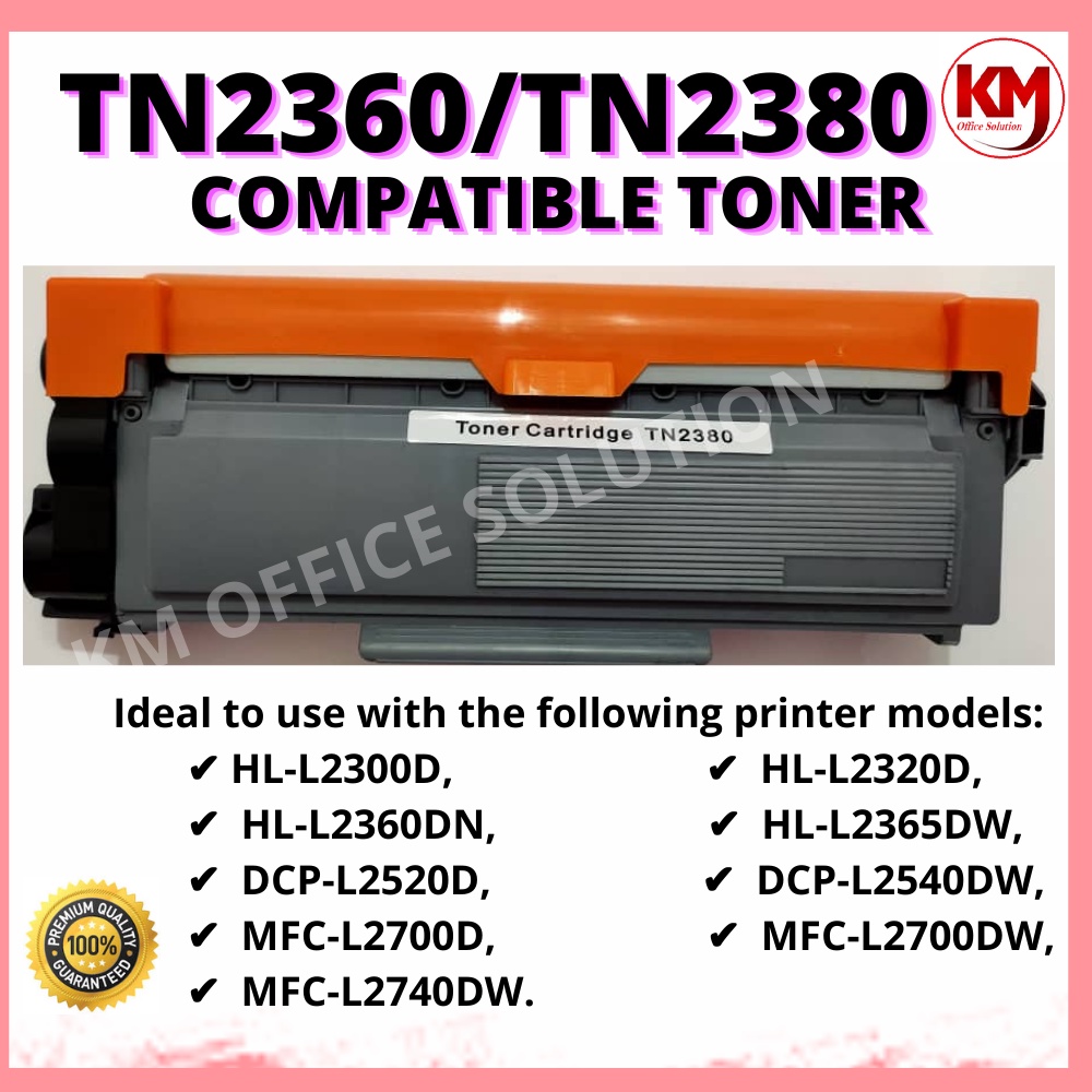 Compatible Toner Brother TN2380 HLL2300D HLL2320D HLL2360DN HLL2365DW ...