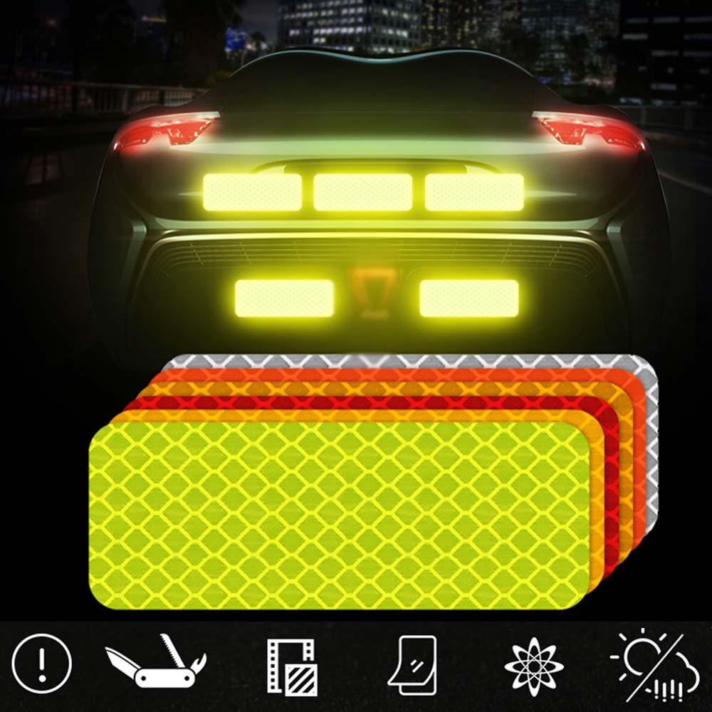 10Pcs Reflective Sticker Traffic Safety Night Warning Mark Car ...