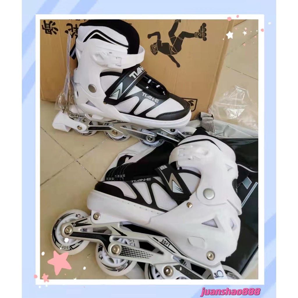 Ready stock！! Kasut Roda Dewasa Lurus Roda Wanita Mewah Kasut Roda ...