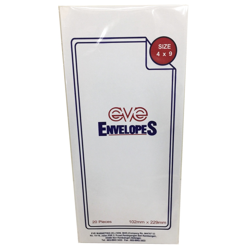 4 x 9 Envelope (20pieces/pack) | Shopee Malaysia