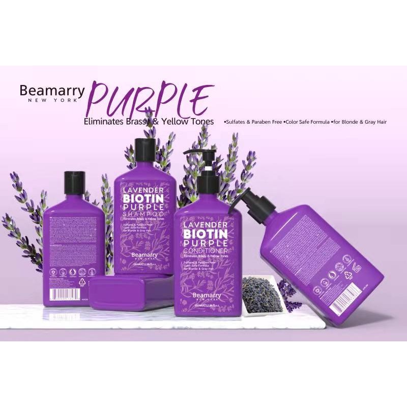 BEAMARRY LAVENDER BIOTIN PURPLE CONDITIONER 380ml | Shopee Malaysia