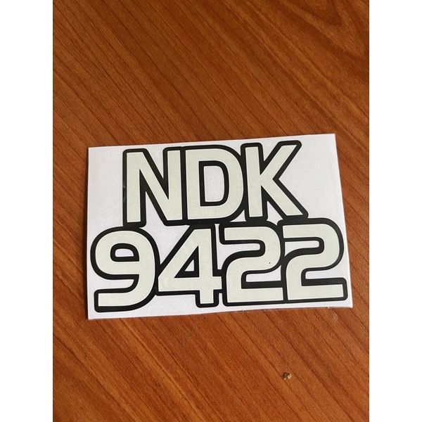 NOMBOR PLAT STICKER 2 LAYER | Shopee Malaysia