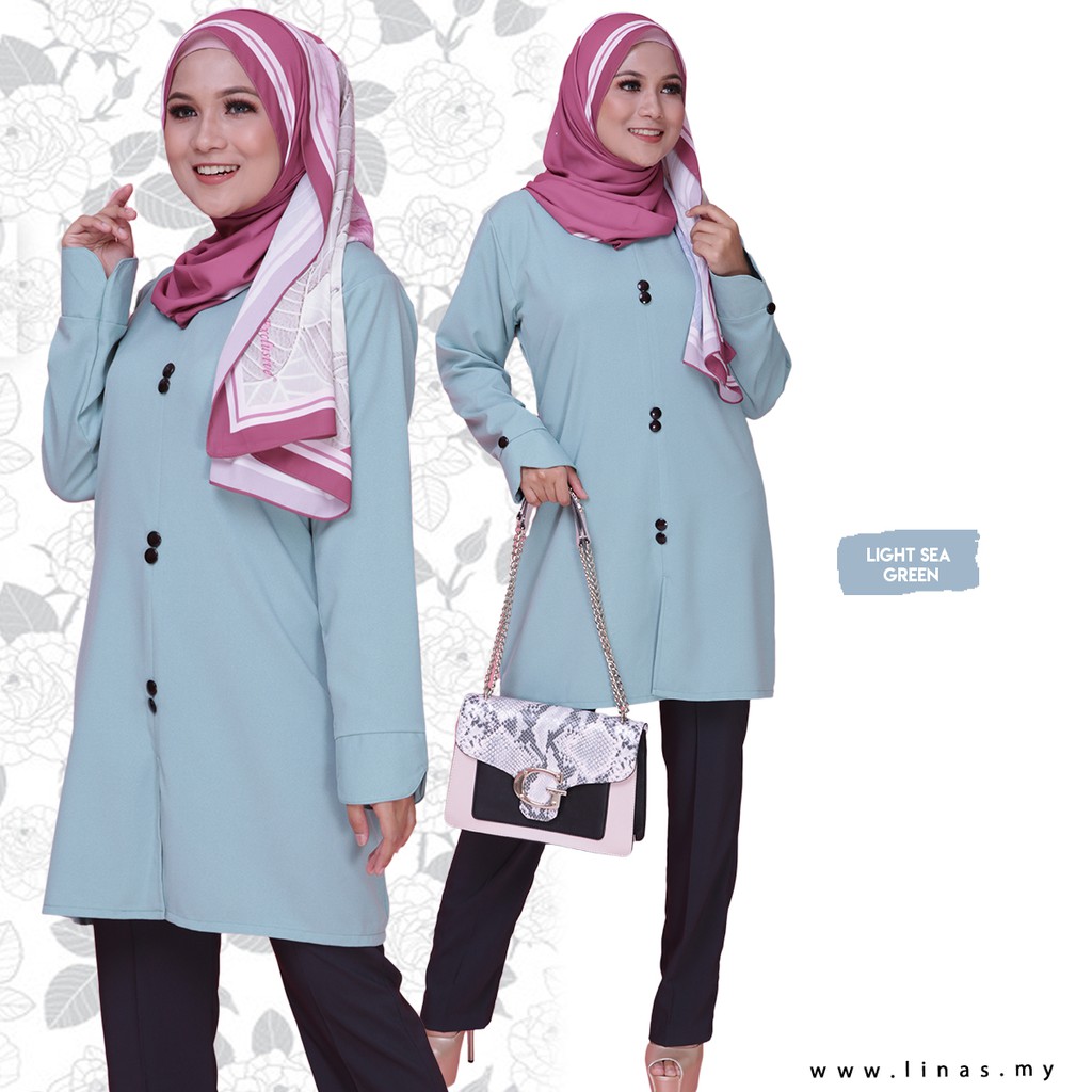 🔥SUPER PROMO🔥 [READY STOCK] TOP BLOUSE OLIVIA / BLOUSE MUSLIMAH LABUH ...