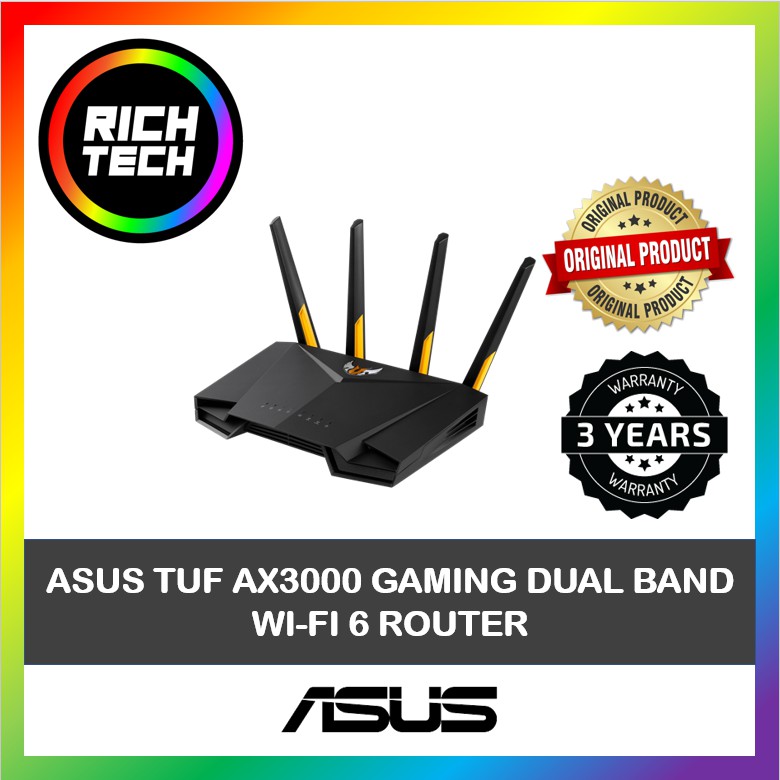 ASUS TUF AX3000 GAMING DUAL BAND WI-FI 6 ROUTER | Shopee Malaysia
