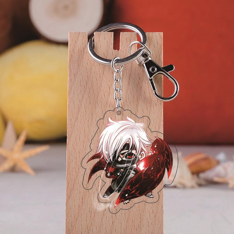 Tokyo Ghoul Kaneki Ken Anime Manga Acrylic Figure keychain Keyring ...