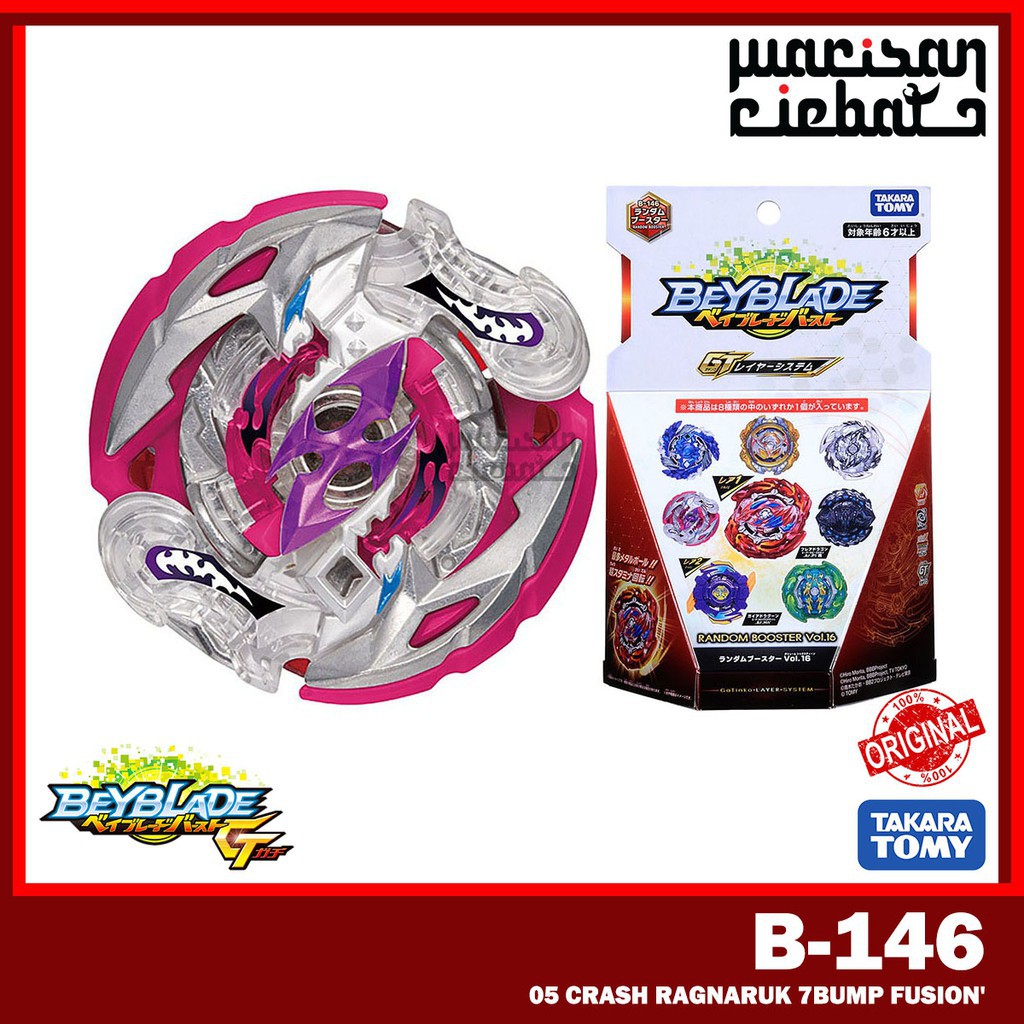 beyblade burst takara tomy BEYBLADE BURST GT B-146 05 CRASH RAGNARUK ...