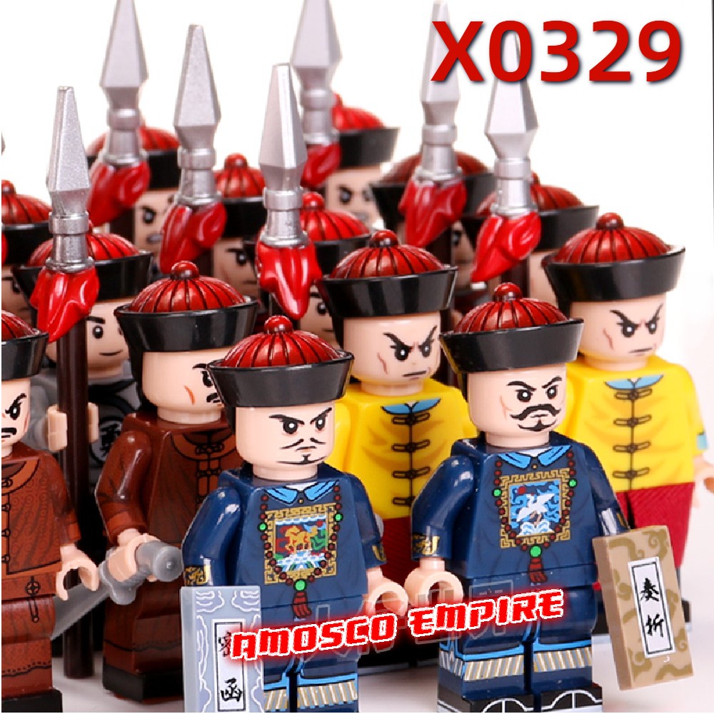 X0329 Ancient Qing Dynasty Soldiers in China Minifigure XH1841 XH1842 ...