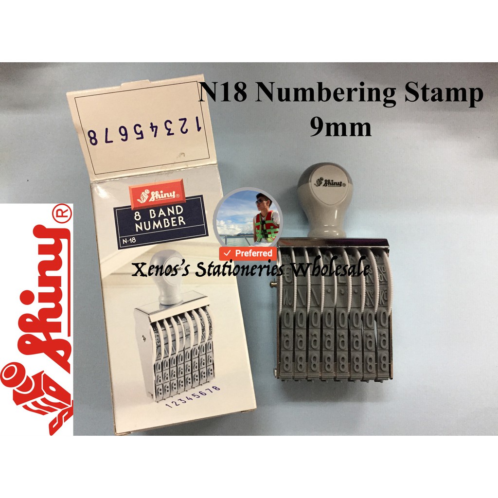 Shiny N18 Numbering Stamp / Shiny Numbering Stamp N18 | Shopee Malaysia