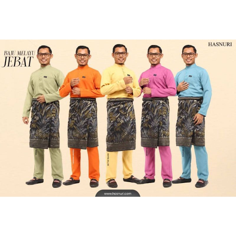Baju Melayu Jebat by Hasnuri (gaya moden / regular fit) | Shopee Malaysia