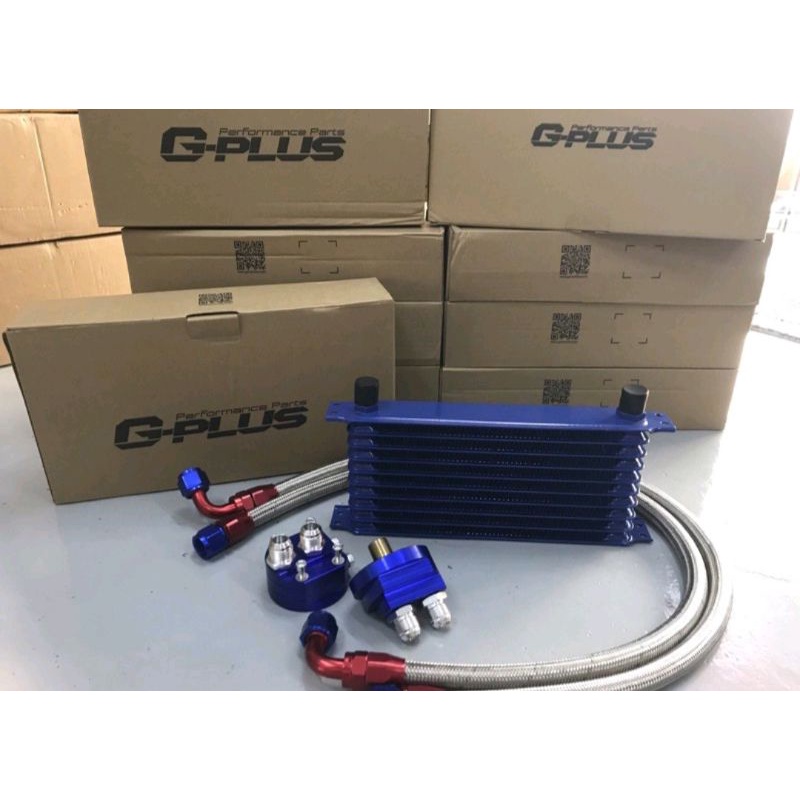 G-Plus Oil Cooler Relocation Kit for NA / Turbo Universal AN10 Steel ...
