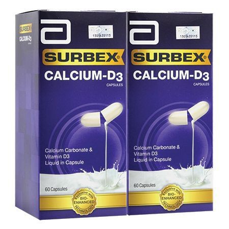 SURBEX Calcium-D3 500 IU 60'S / 2x60's | Shopee Malaysia