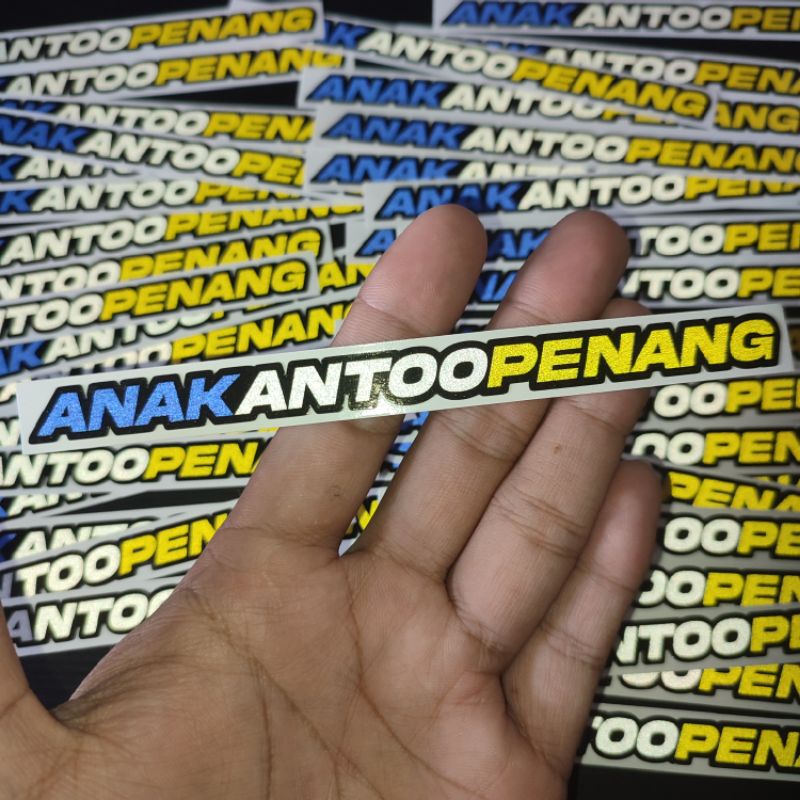 Anak Antoo Penang Sticker Pantul Cahaya | Shopee Malaysia