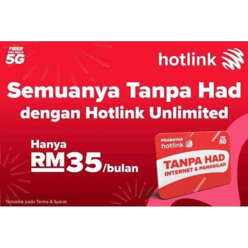 Hotlink number cantik Tanpa Had Simcard | Shopee Malaysia