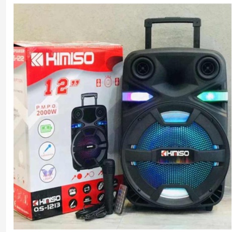KIMISO QS1213 12 Inch Outdoor Portable trolley Speaker DJ Speaker ...