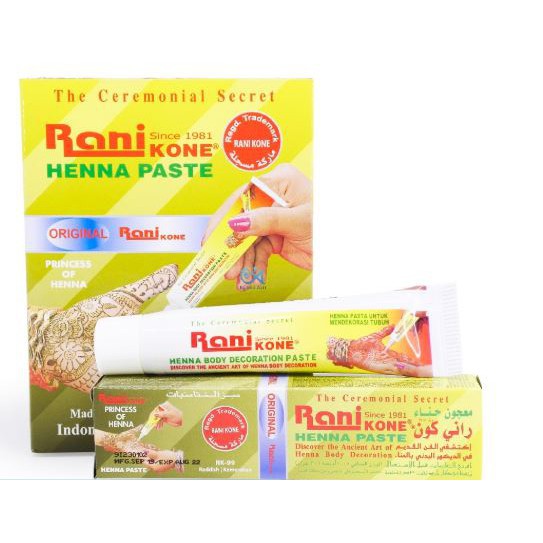 【ORIGINAL】Rani Kone Henna/Inai Nail Decoration natura/RANI KONE HENNA ...