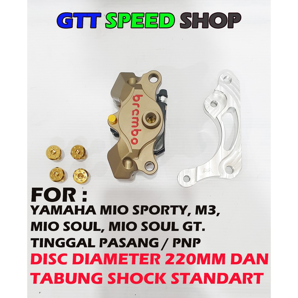 BRCMBO 2 PISTON CALIPER FOR YAMAHA MIO SPORTY SMILE + DISC CALIPER ...