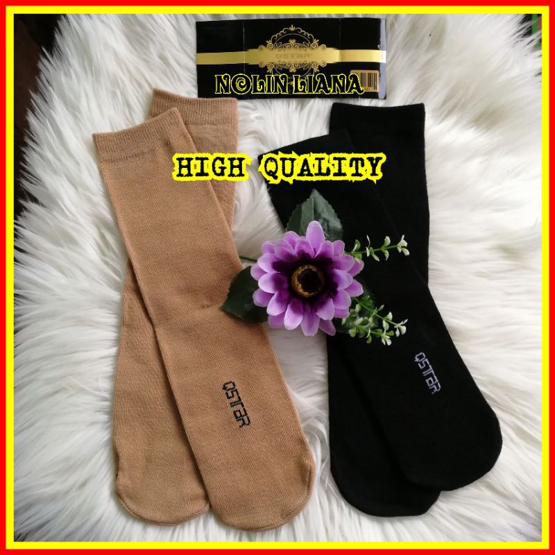 PLAIN SOCKS WOMEN MEN STOKIN AURAT MUSLIMAH SARUNG KAKI MUSLIM | Shopee ...