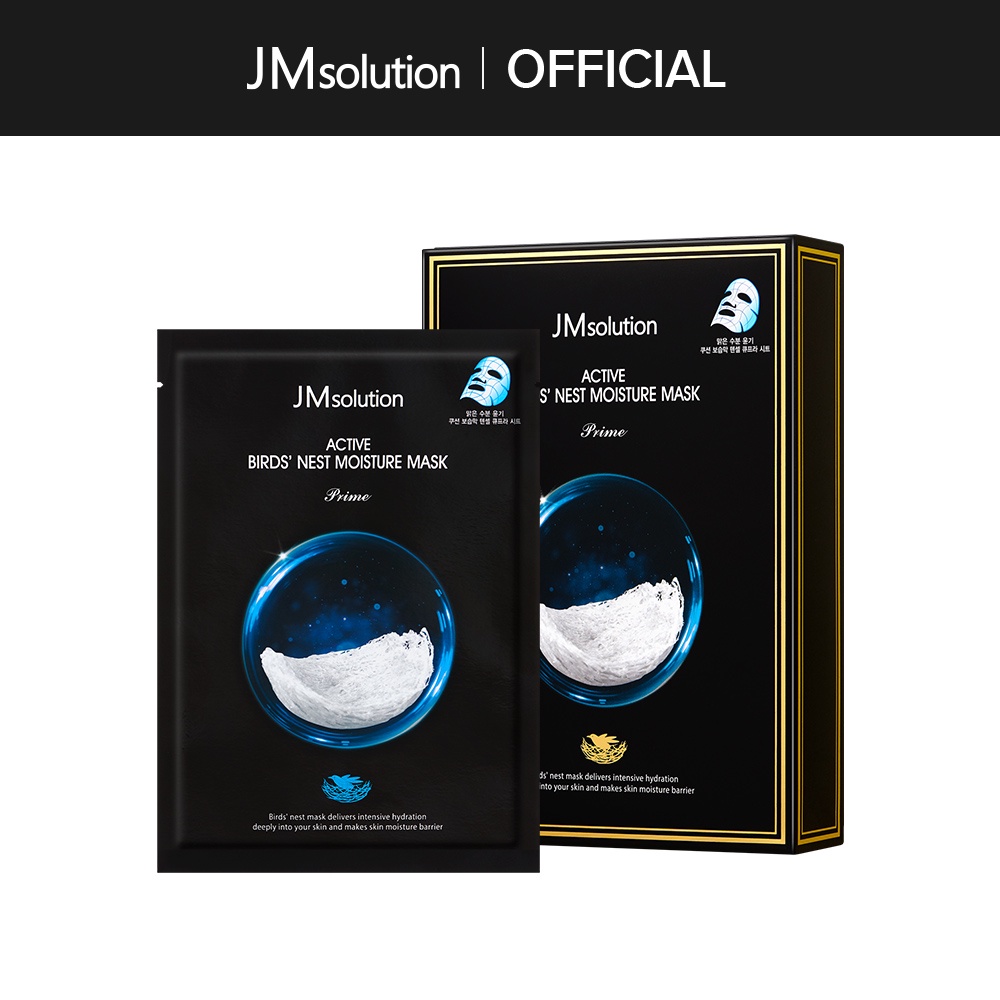 [JMsolution] active birds' nest moisture mask prime (10sheets) | Shopee ...