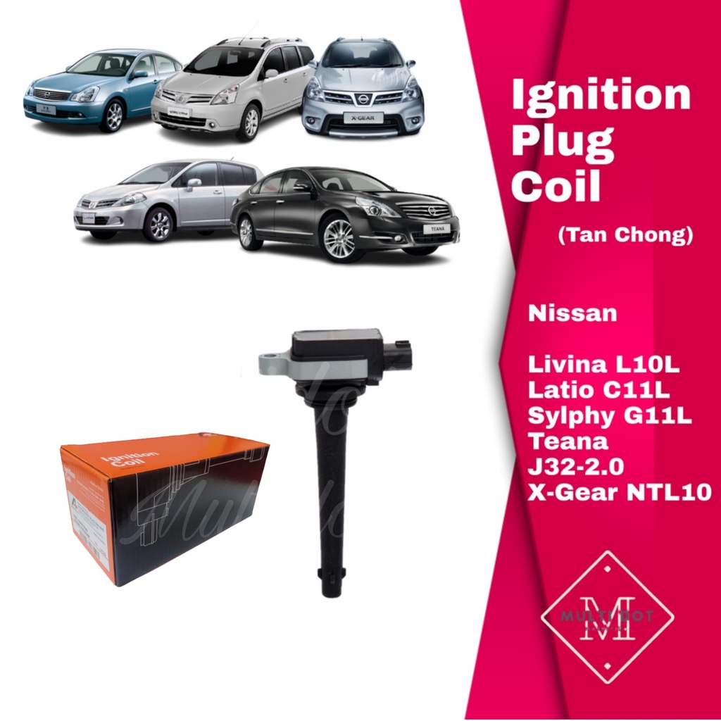 Nissan Ignition Plug Coil Livina Latio Sylphy Teana (Tan Chong ...