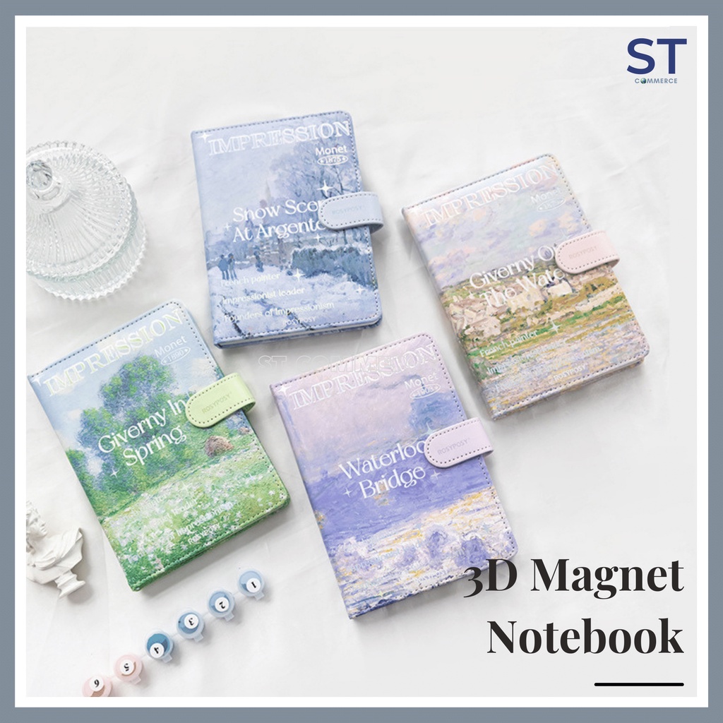 RosyPosy Art Series Season Theme Oil Painting 3D PU Leather Colourful ...