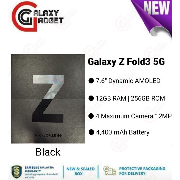 SAMSUNG GALAXY Z FOLD 3 5G (ORIGINAL BY SAMSUNG MALAYSIA) | Shopee Malaysia