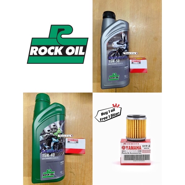 100% ORI Rock Oil Motorcycle Engine Oil Semi-Synthetic 15w40 / 15w50 ...