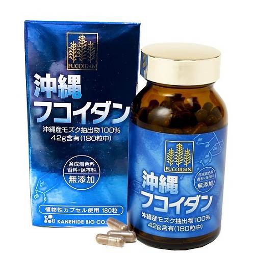 Okinawa Fucoidan Japanese oral tablet 180 Capsules - Fucoidan Okinawa ...