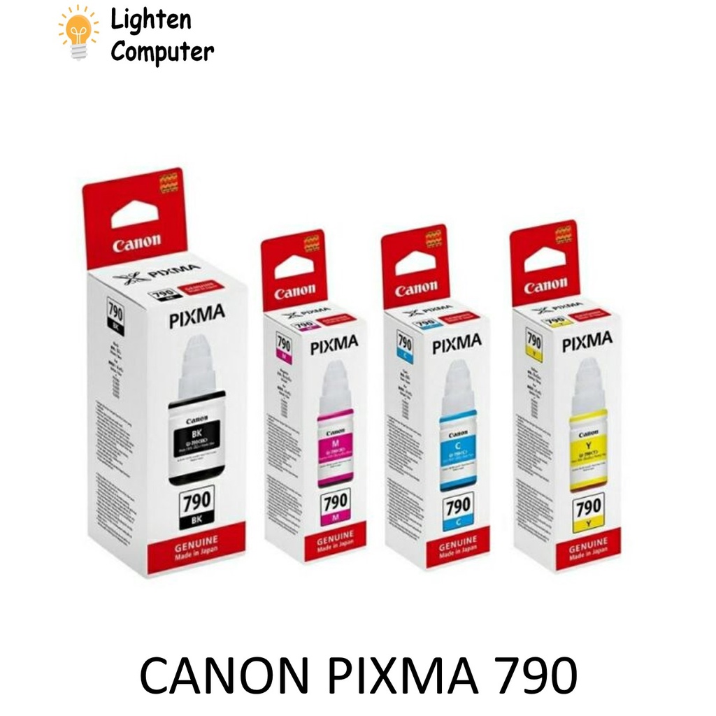 CANON PIXMA GI-790BK/ 790C/ 790M/ 790Y INK BOTTLE - Genuine Original ...