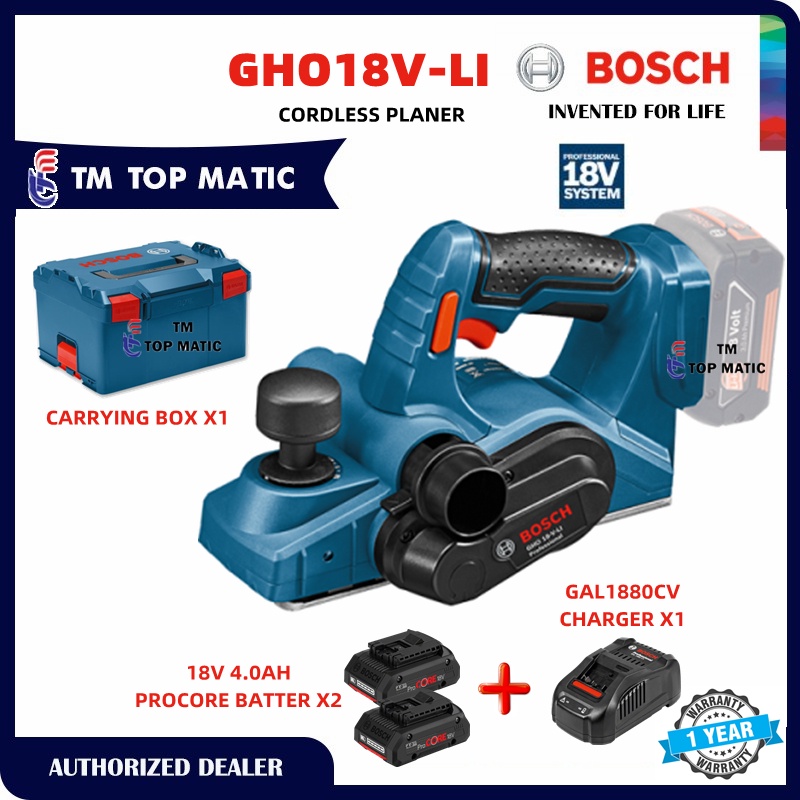 BOSCH GHO 18V-LI Professional Cordless Planner Extremely Light Weight ...