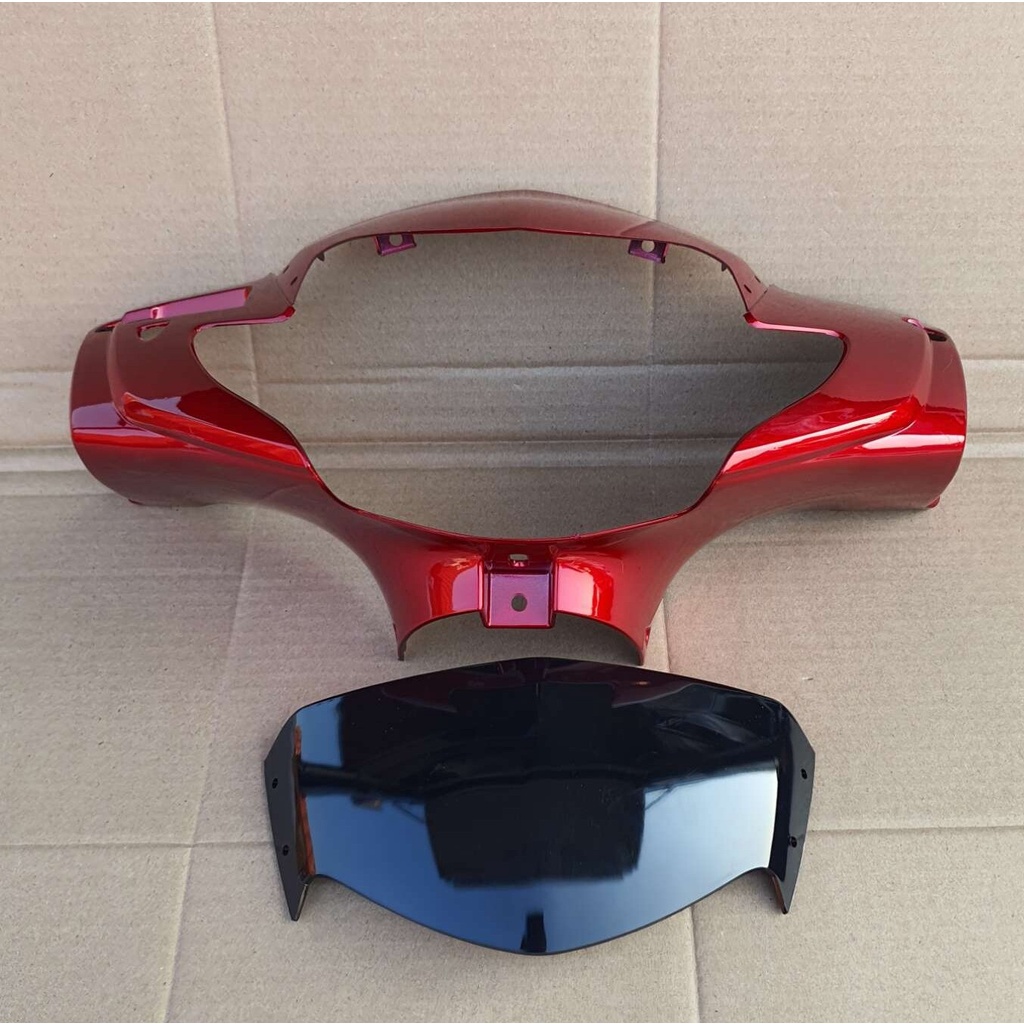wave125i Face Mask Turn Signal Model Windshield With Red Cover Head ...