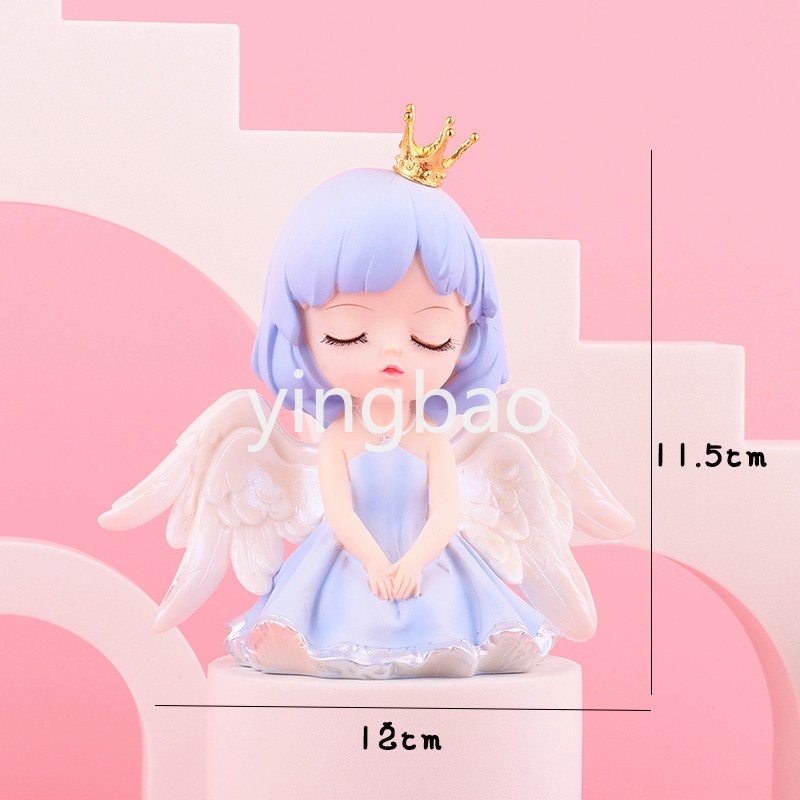 Pink Angel Princess Cake Topper Michelle Girl Doll Cupcake Topper ...
