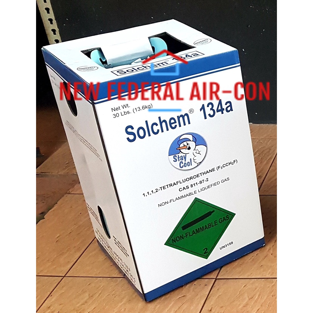 (READY STOCK & ORIGINAL) SOLCHEM BRANDED R134A R134 134A 134 13.6KG FOR ...