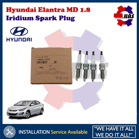 Hyundai Elantra MD 1.8 Genuine Hyundai Spark Plug (SET) | Shopee Malaysia