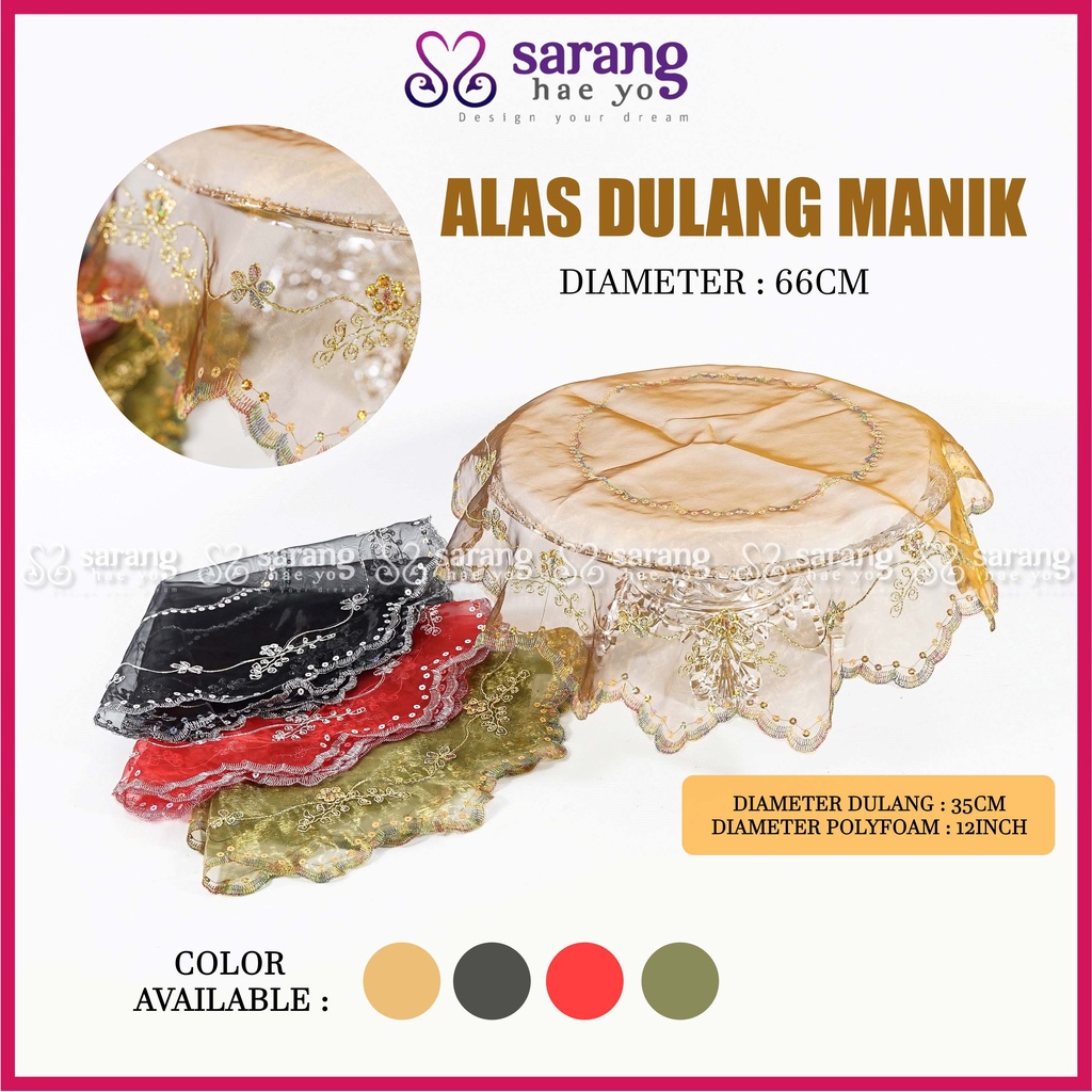 Alas Dulang Hantaran Manik Organza Dulang Hantaran Kain Organza Kain ...