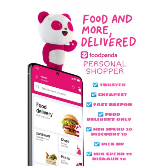 PERSONAL SHOPPER FOODPANDA | Shopee Malaysia