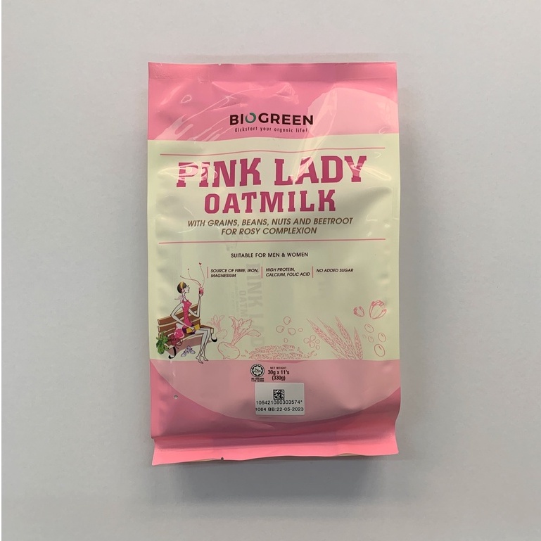 Biogreen Pink Lady Oatmilk - 330g | Shopee Malaysia